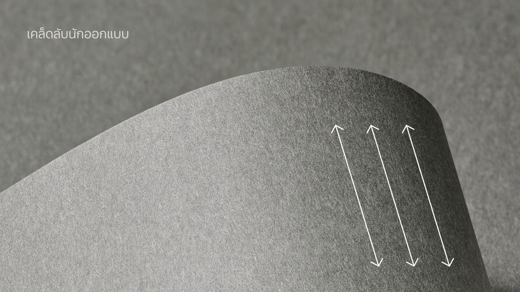 เคล็ดลับนักออกแบบ: เกรนกระดาษ 📄