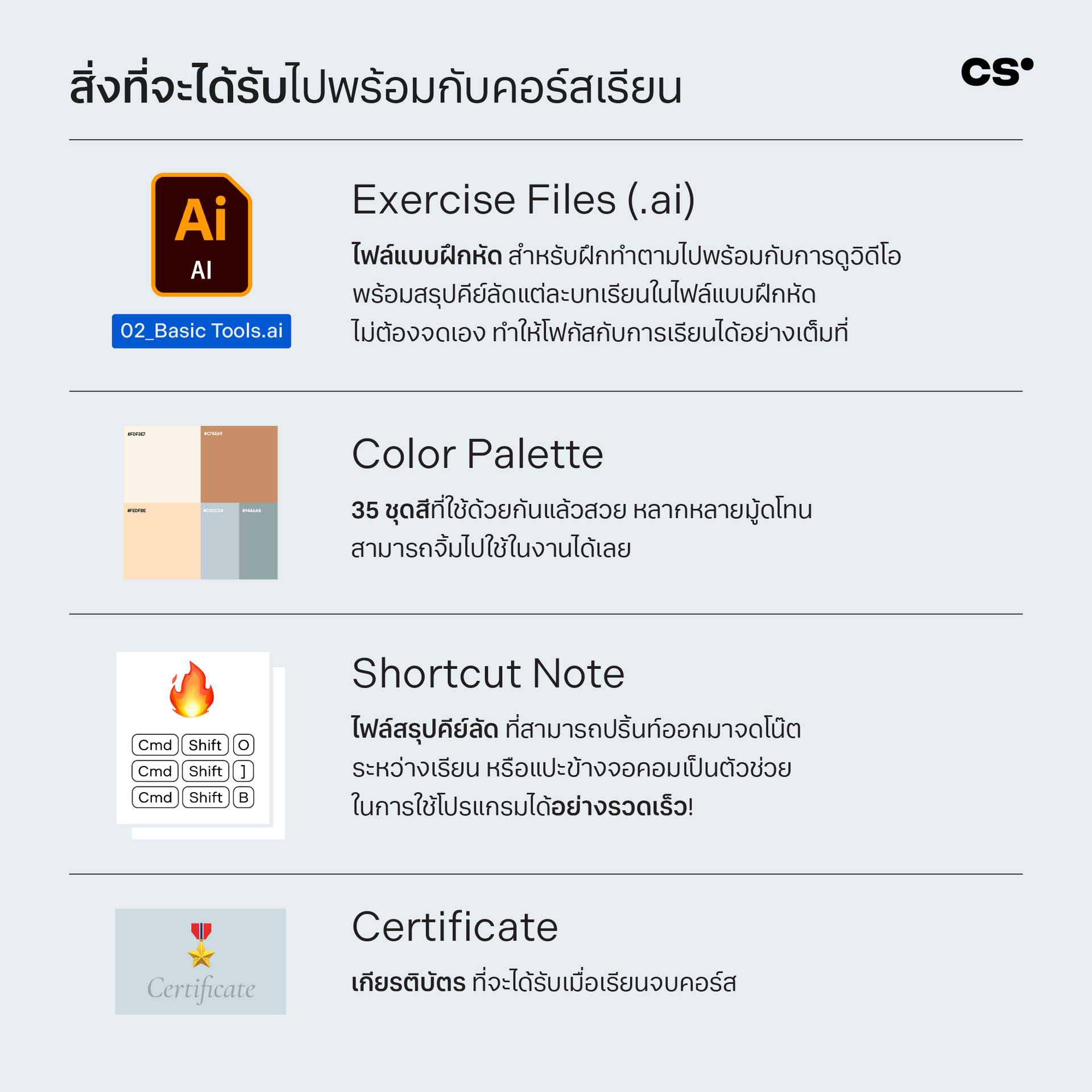 Adobe Illustrator for Beginners: การใช้งานโปรแกรมและเครื่องมือพื้นฐาน